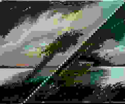 George Buckner Florida Highwaymen Moonlit Dock Auction