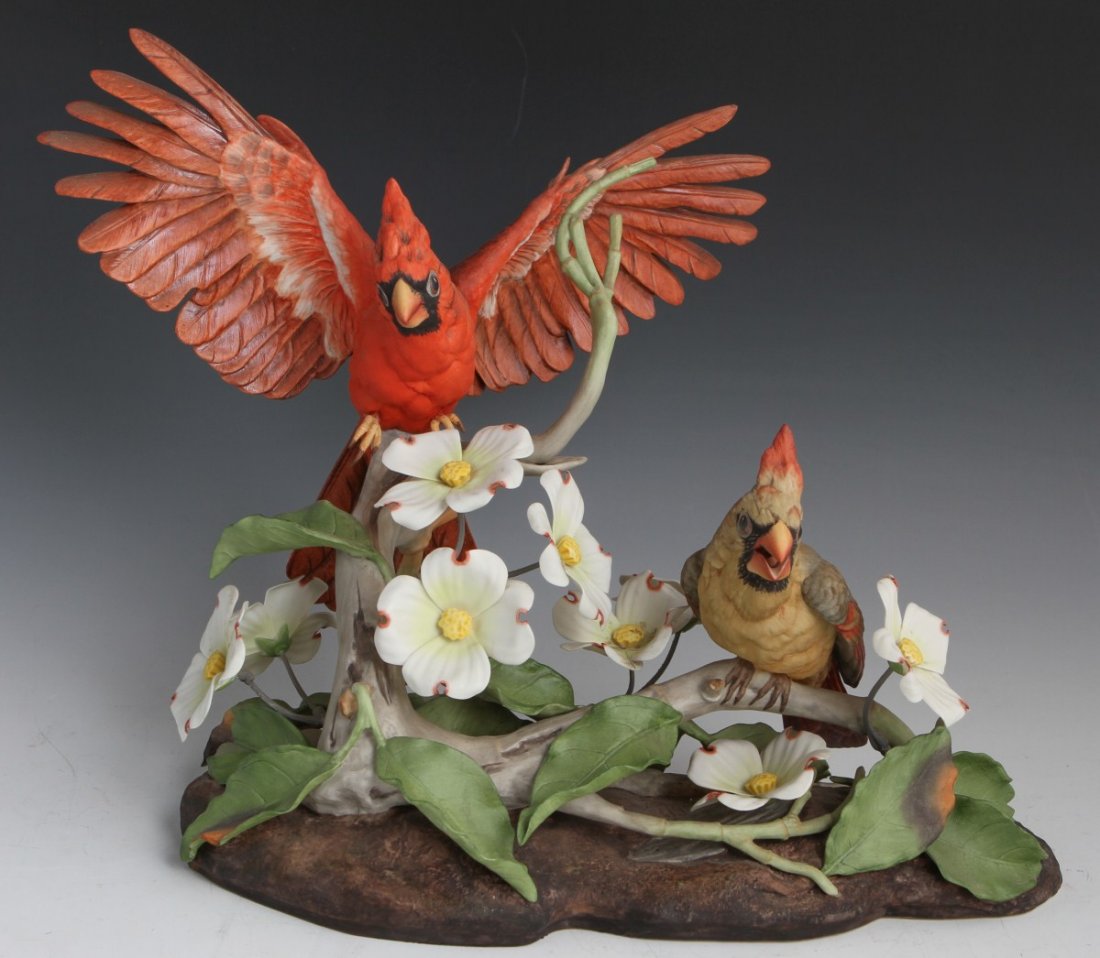 BOEHM PORCELAIN CARDINAL FIGURE - Mar 09, 2013 | Manor Auctions in FL