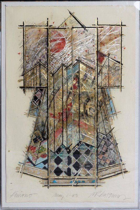 KIMONO MIXED MEDIA GOLD LEAF WILLIAM GATEWOOD - Jun 02, 2013 | Manor ...