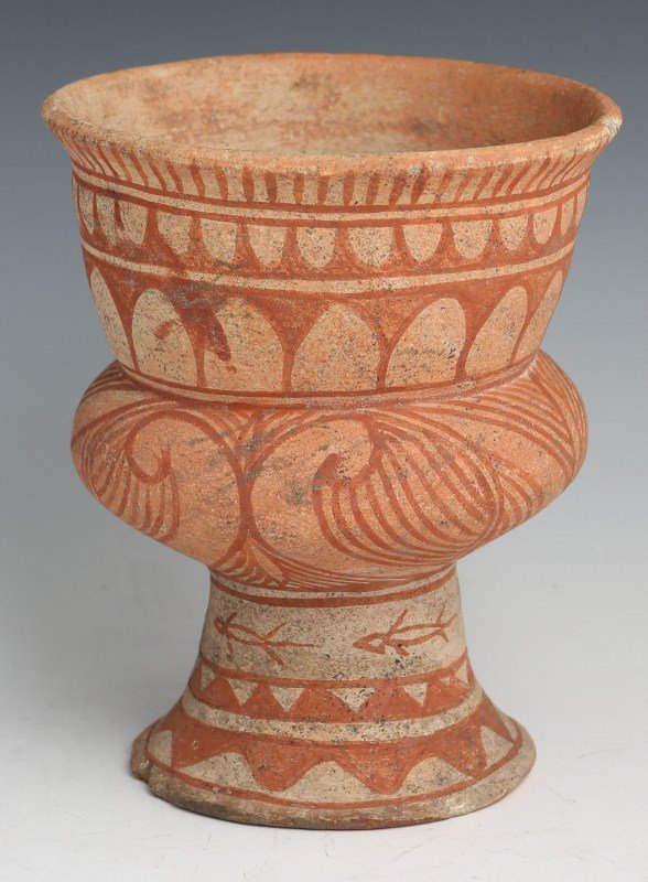 ANCIENT BAN CHIANG PAINTED POTTERY JAR