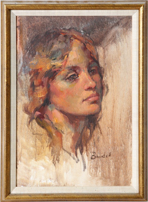 MARILYN BENDELL PORTRAIT OIL ON CANVAS