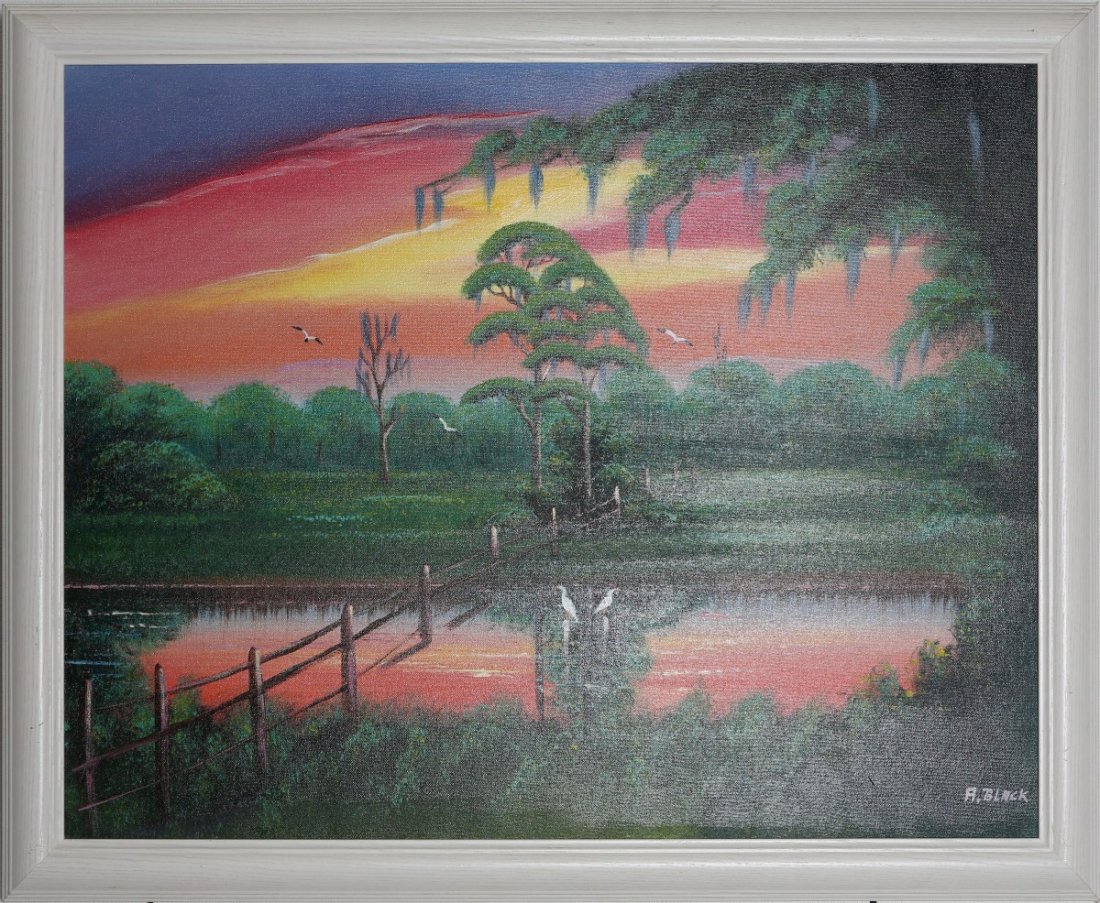 Al Black b.1947 Florida Highwaymen Sunset Painting - Sep 30, 2020 ...
