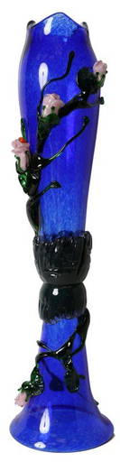 LARGE SIGNED BLOWN GLASS VASE WITH FLOWERS - Sep 07, 2013 | Manor ...