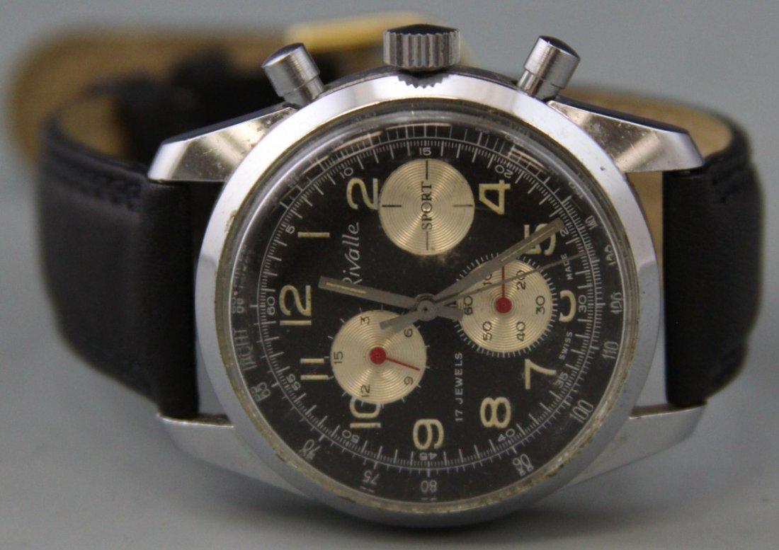 RIVALLE MANUAL CHRONOGRAPH WRIST WATCH - Sep 07, 2013 | Manor Auctions ...