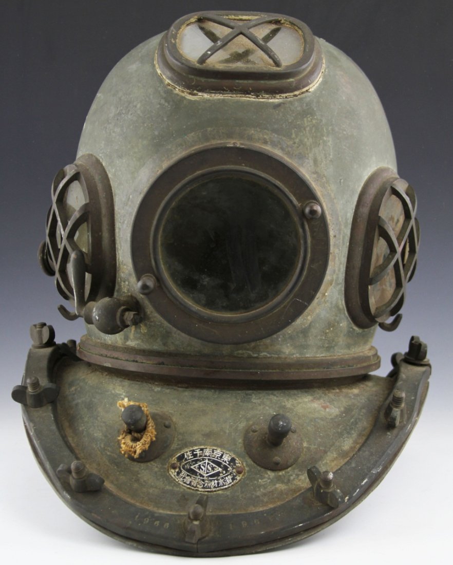 1966 KOREAN TOA STYLE BRASS DIVE HELMET