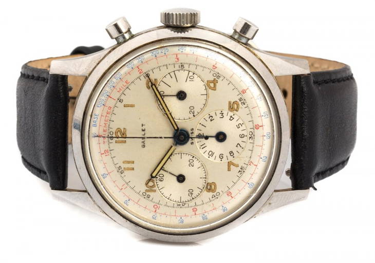 Mens Vintage Gallet Manual Wrist Watch