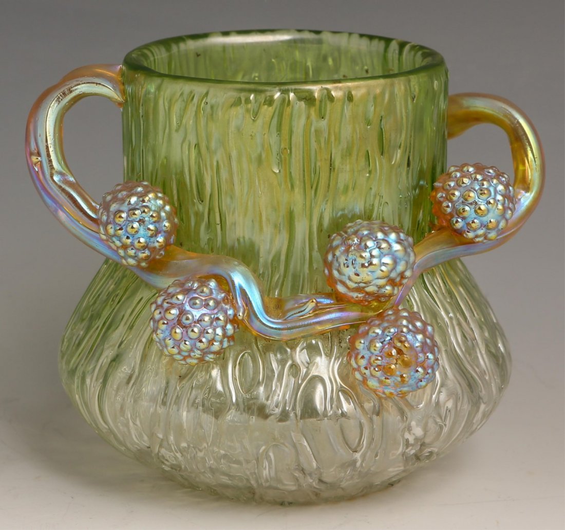 LOETZ GOLDEN GREEN AUSFUHRUNG 81 ART GLASS VASE