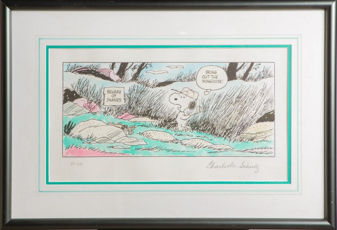 CHARLES M. SCHULZ LIMITED EDITION SIGNED LITHO
