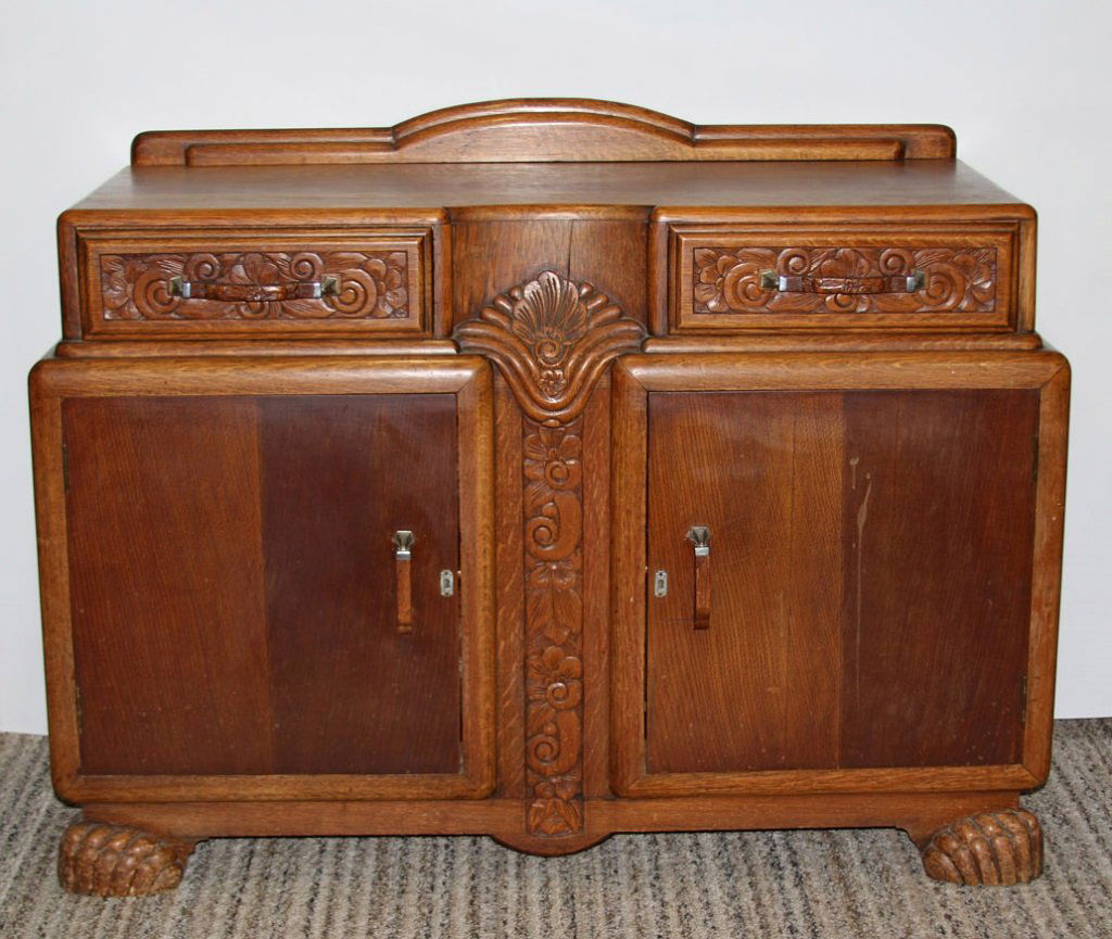 ART DECO OAK BUFFET