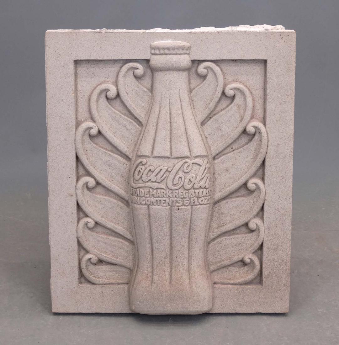 Rare Coca Cola Concrete Relief