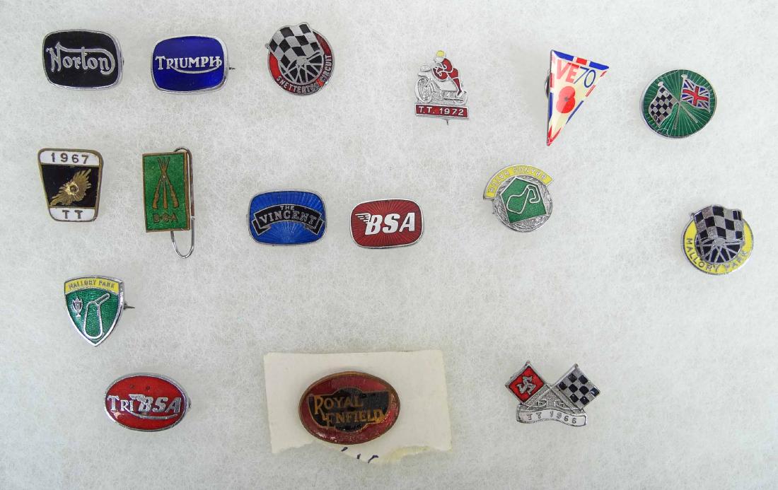 Motorcycle Race Circuit Pin Badges