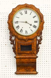 Victorian Carved Wall Clock