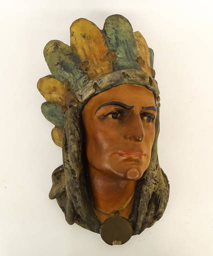 Native American Plaster Sculpture