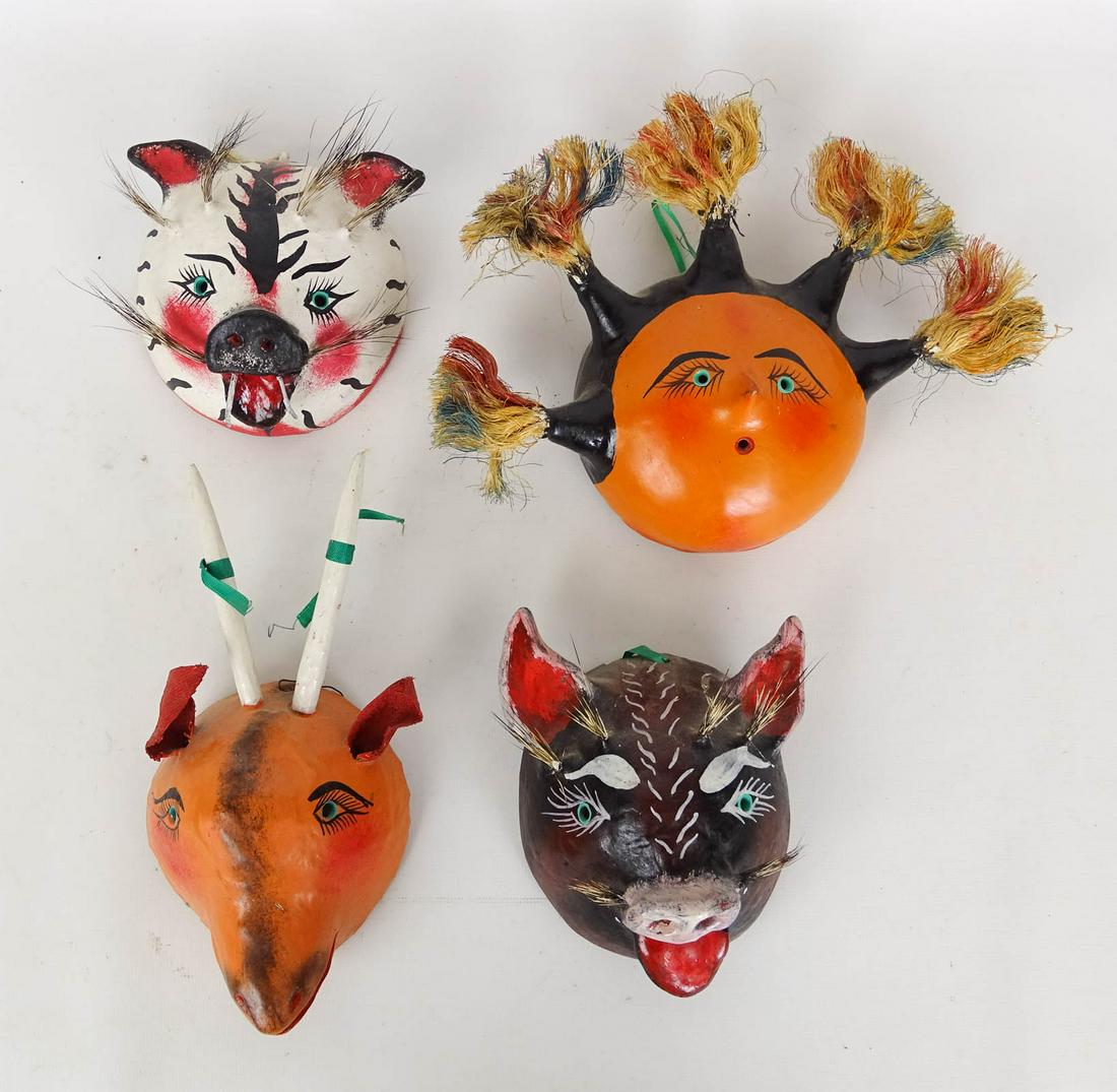 Mexican Coconut Shell Masks - Oct 26, 2019 | Copake Auction Inc. in NY