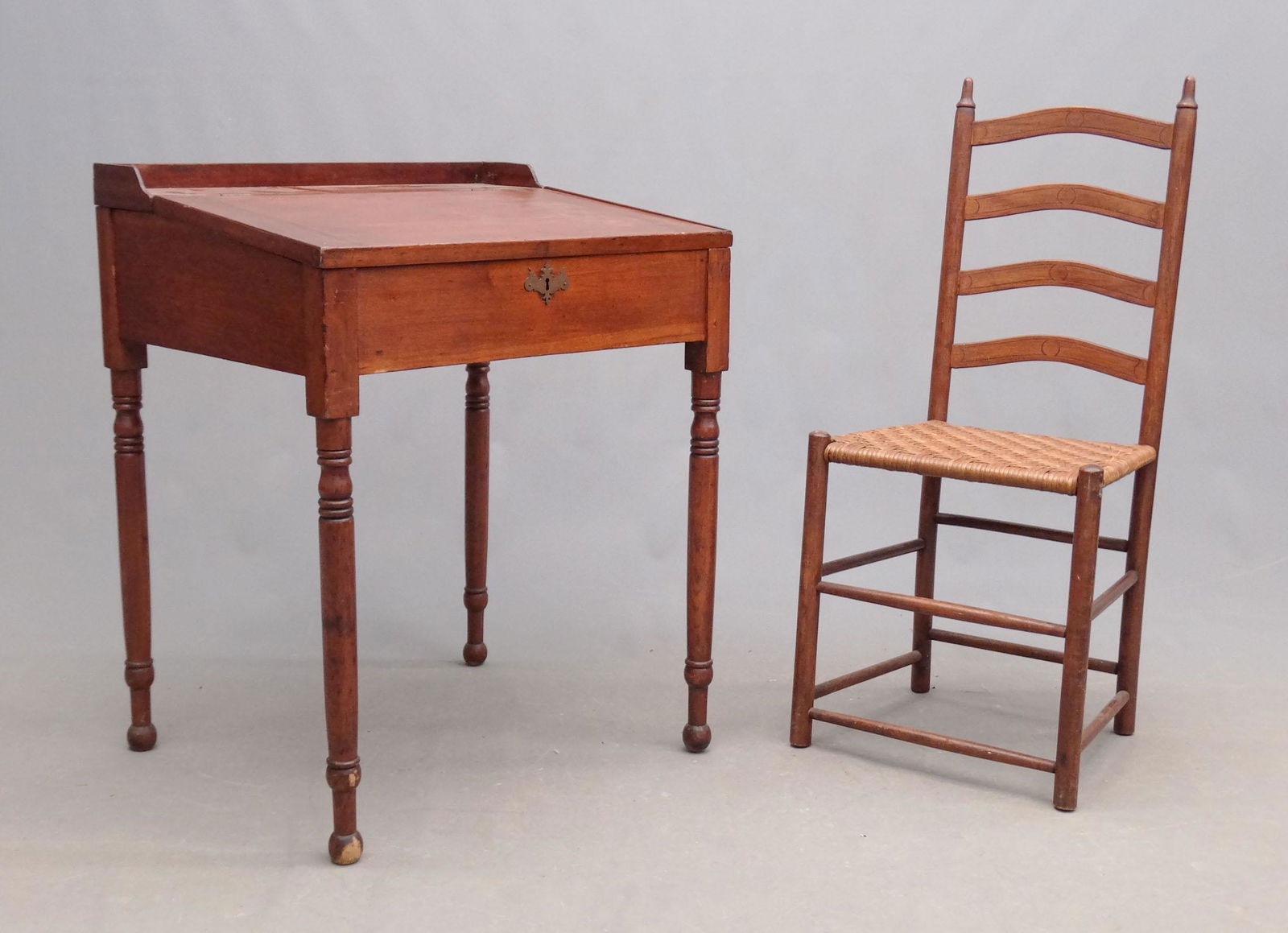 Shopkeepers Desk & Chair - Nov 30, 2019 | Copake Auction Inc. in NY