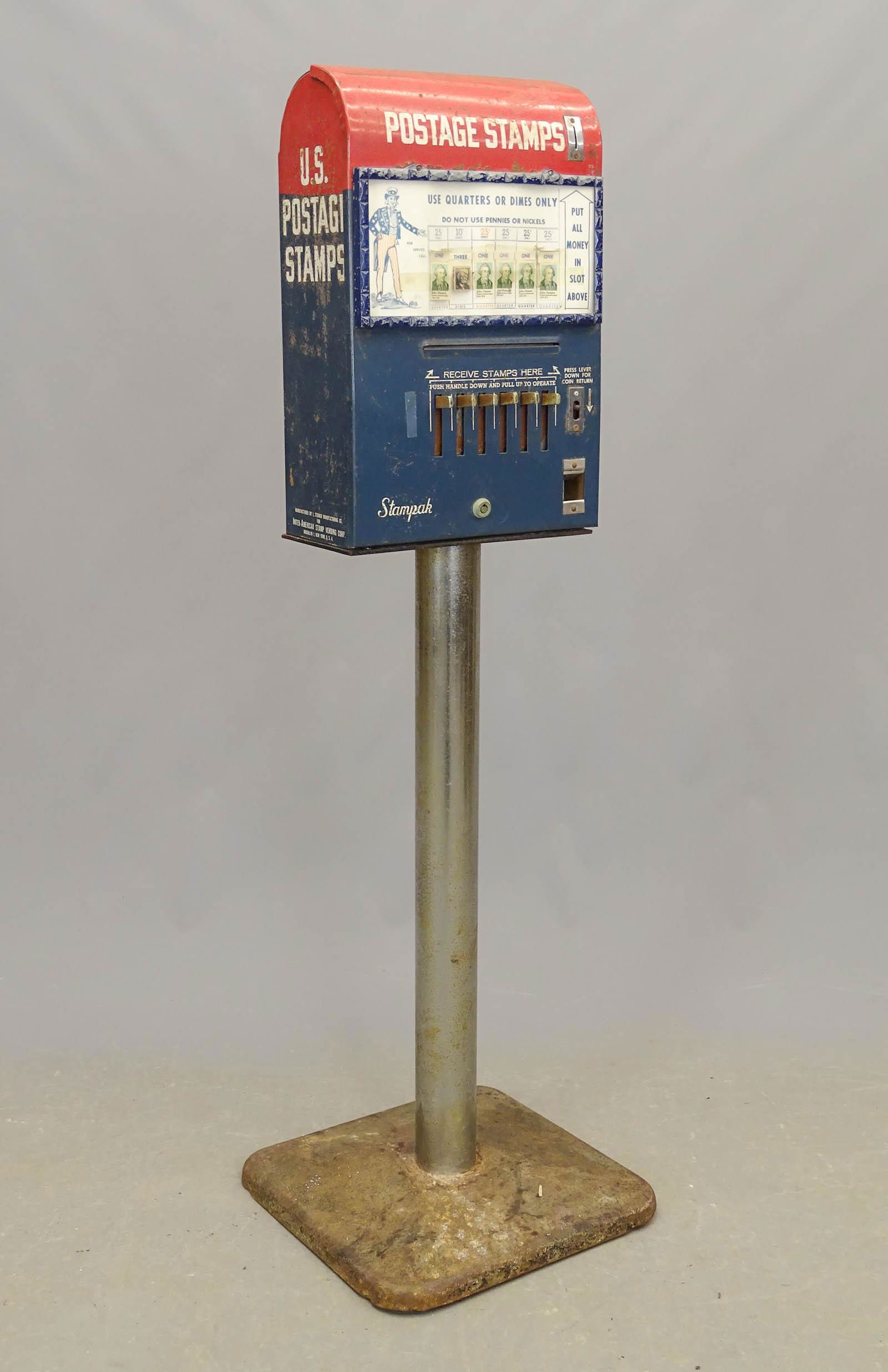 Vintage Postage Stamp Machine - Nov 30, 2019 | Copake Auction Inc. in NY