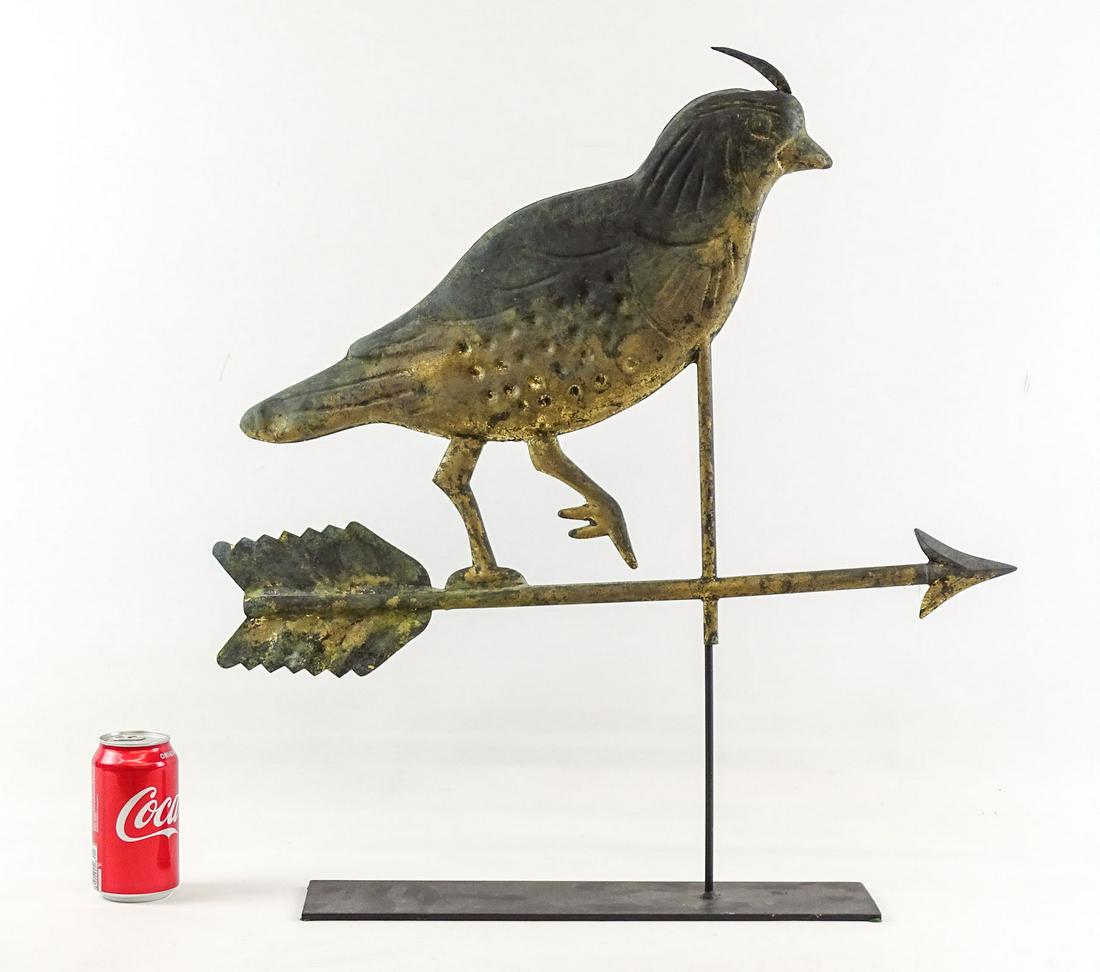 Quail Weathervane - Feb 15, 2020 | Copake Auction Inc. in NY