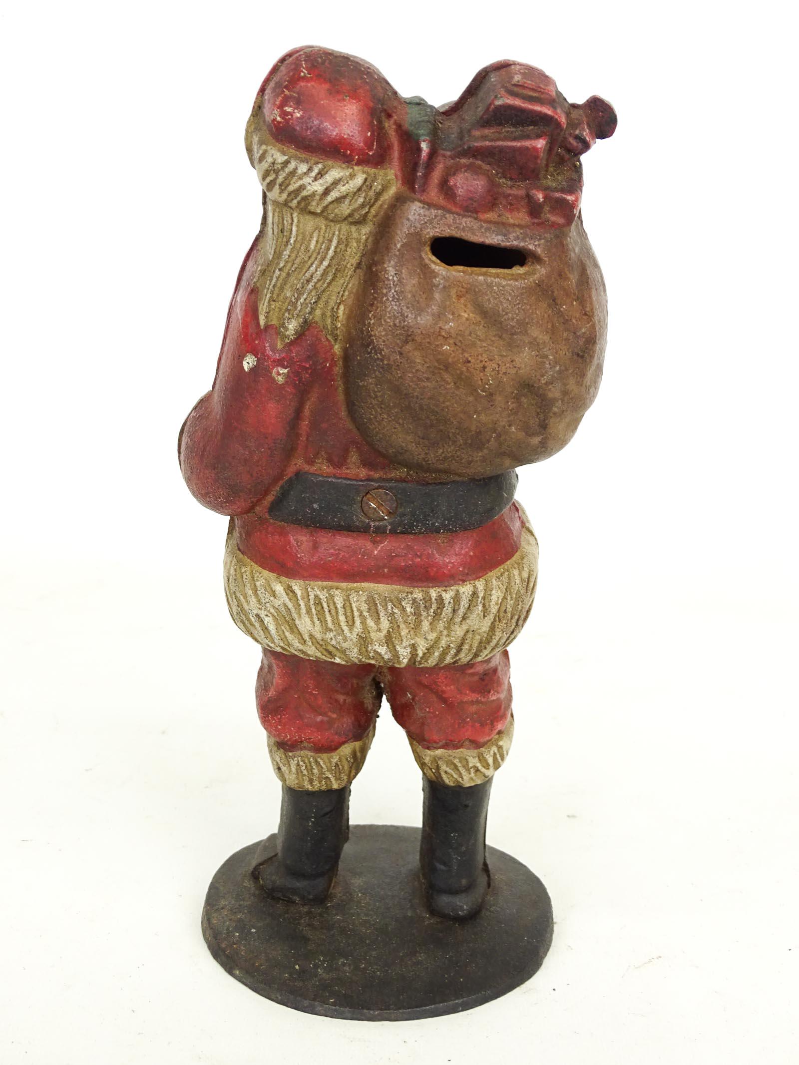 For Auction: Cast Iron Santa Claus Bank (#0350) on Jan 01, 2021 ...