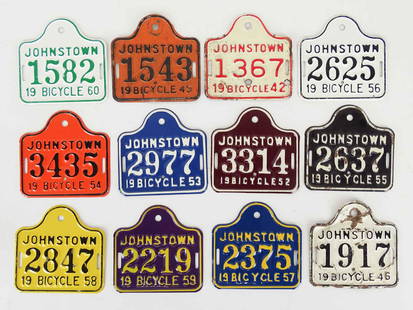 Vintage Bicycle Plates