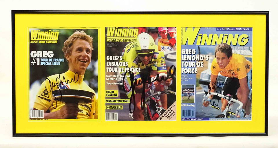 Greg Lemond Autographed Magazine Covers
