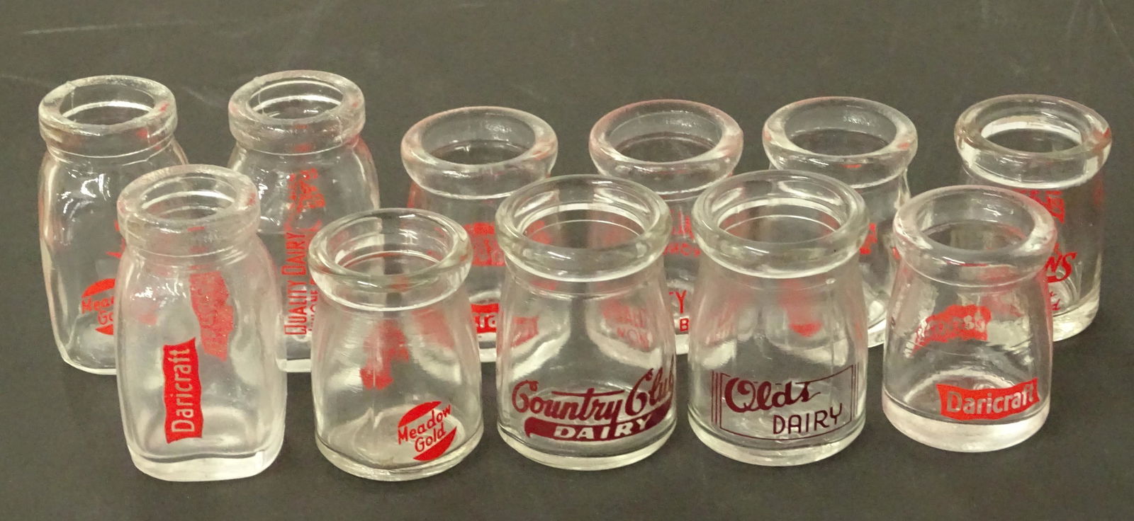 Miniature Glass Milk Creamers