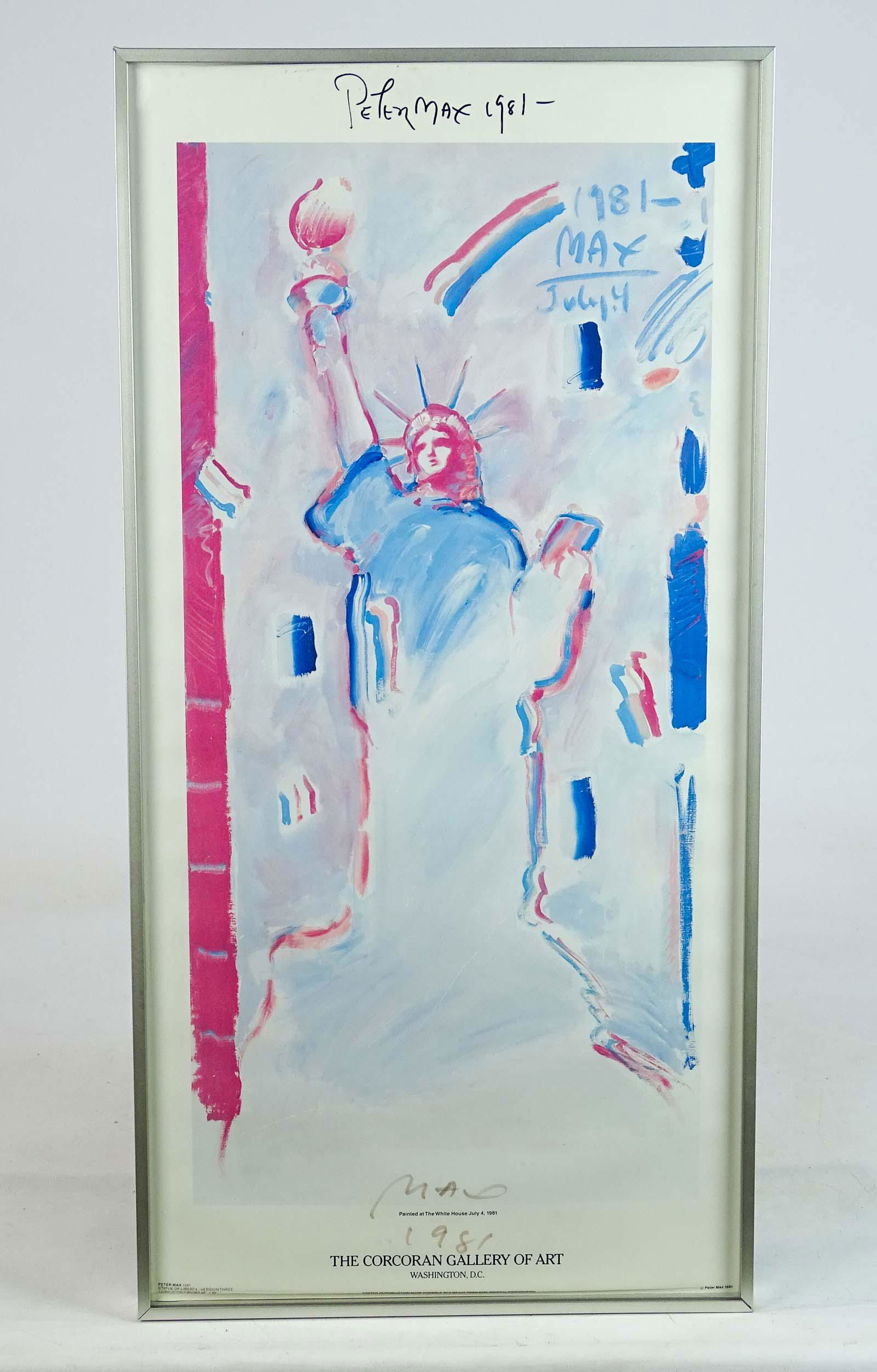 Signed Peter Max Poster