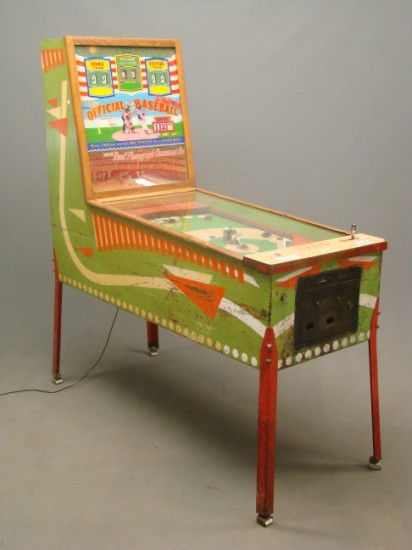 220: Vintage Baseball Pinball Machine