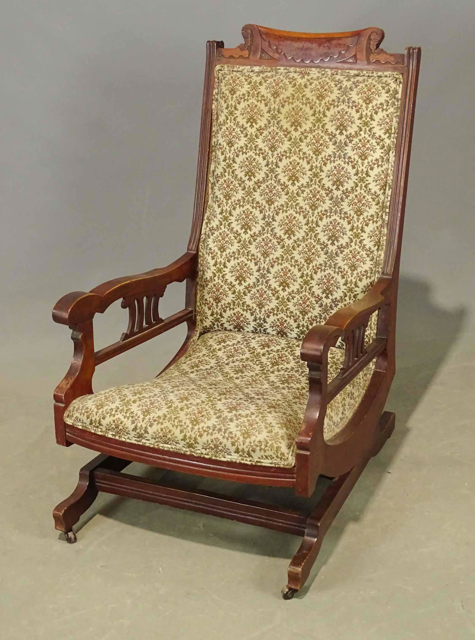 Eastlake Platform Rocking Chair - Sep 10, 2022 | Copake Auction Inc. in NY
