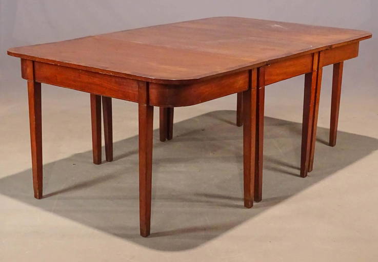 19th c. Federal Dining Table (#0550) on Jan 01, 2023 | Copake Auction ...
