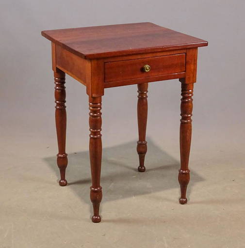 19th c. Single Drawer Stand (#0741) on Jan 01, 2023 | Copake Auction ...
