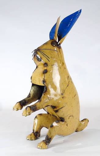 Rabbit Welded Metal Sculpture