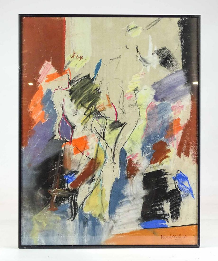 Michael Dewitt Abstract Pastel Auction