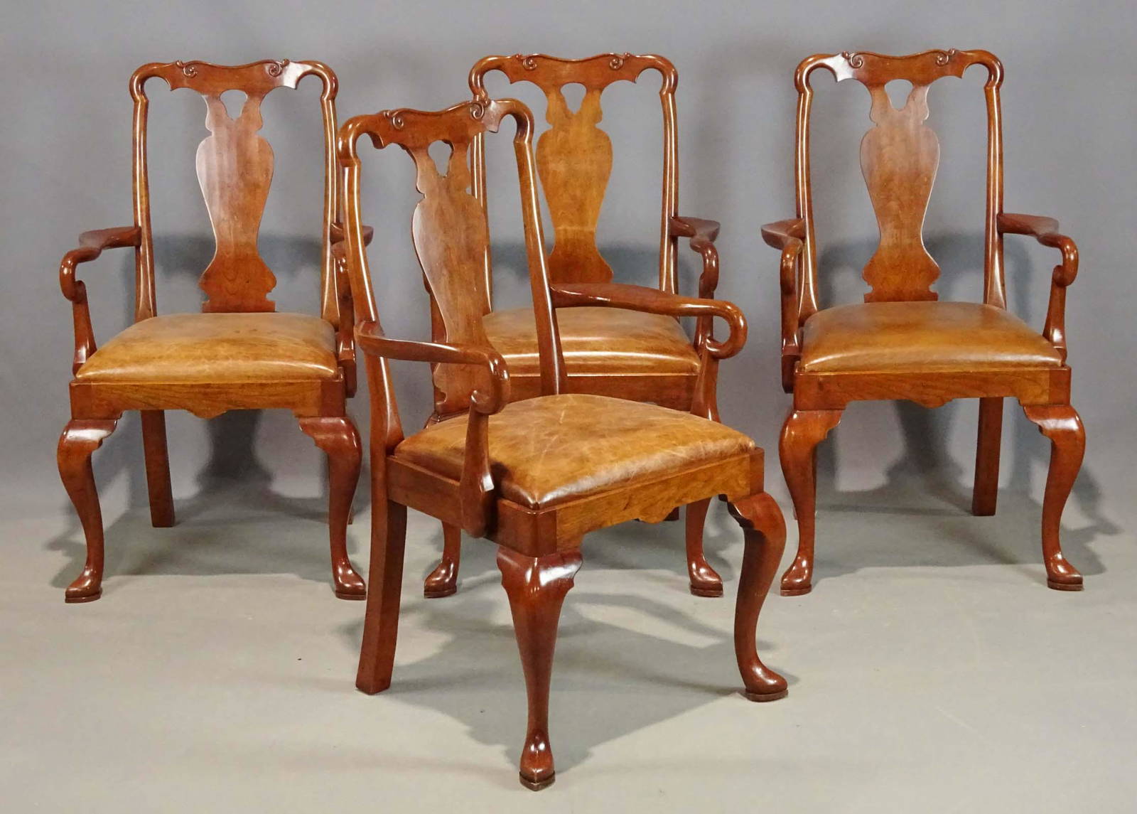 Set 4 Elijah Solocum Co. Arm Chairs Auction