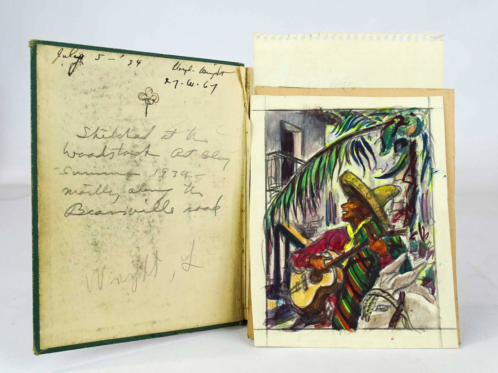 Lloyd Wright Sketchbook Auction
