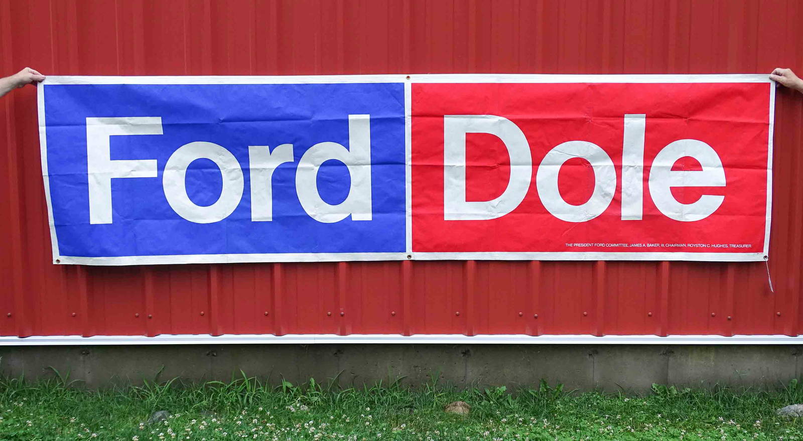 Ford Dole Political Banner Auction