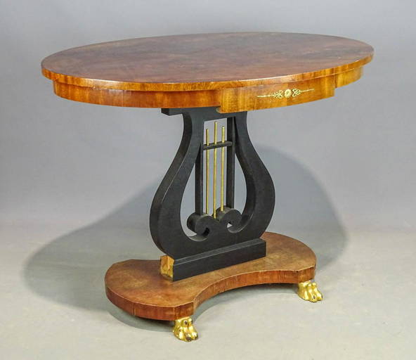 Classical Style Lyre Table
