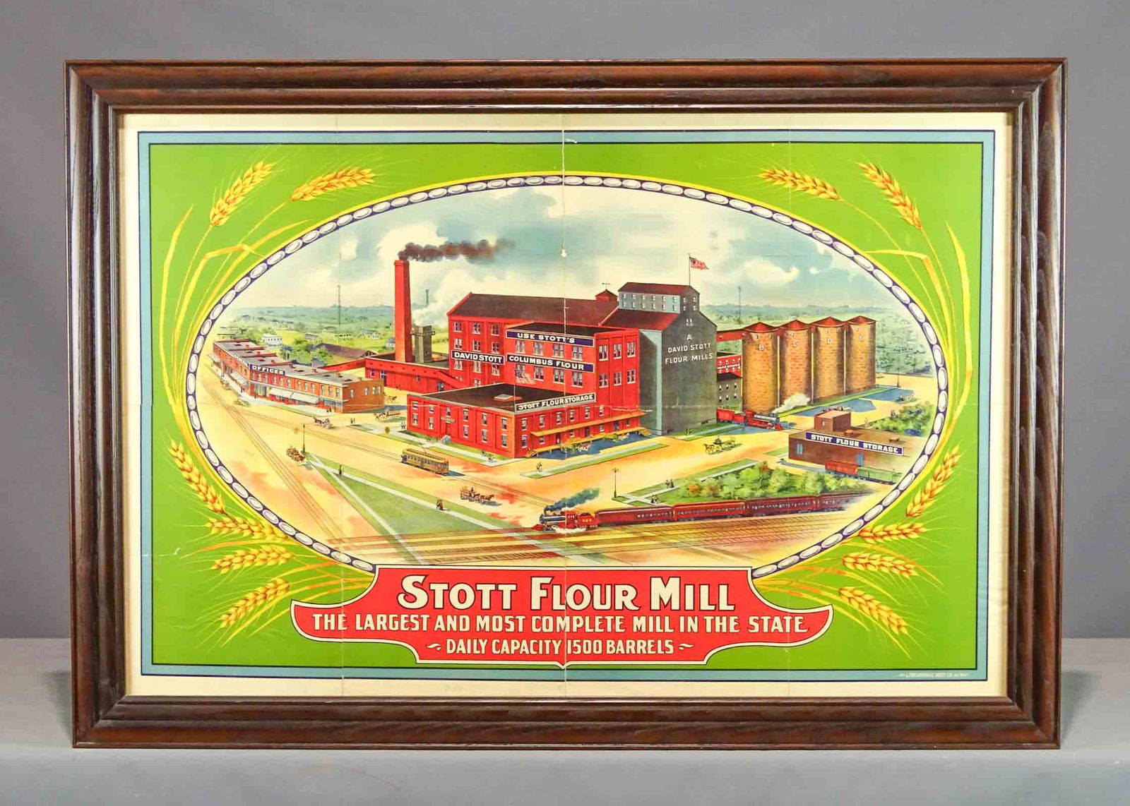 Stott Flour Mill Advertising Poster Auction