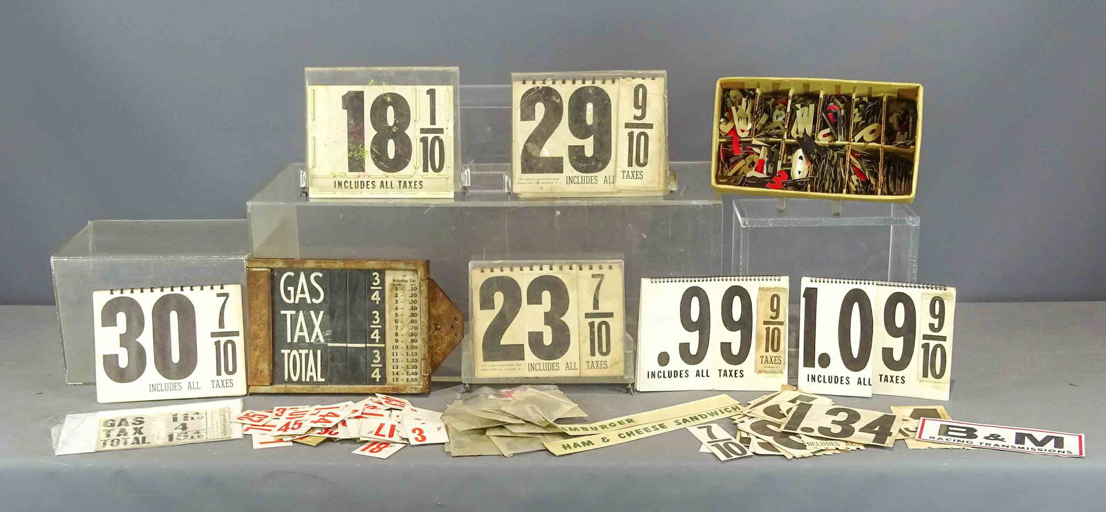 Gas Sign And Letters Auction