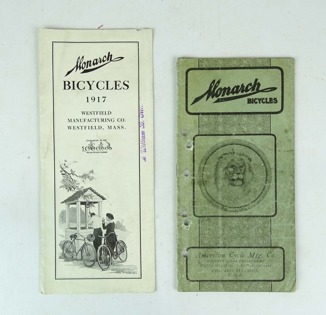 Monarch Bicycle Catalogs Auction