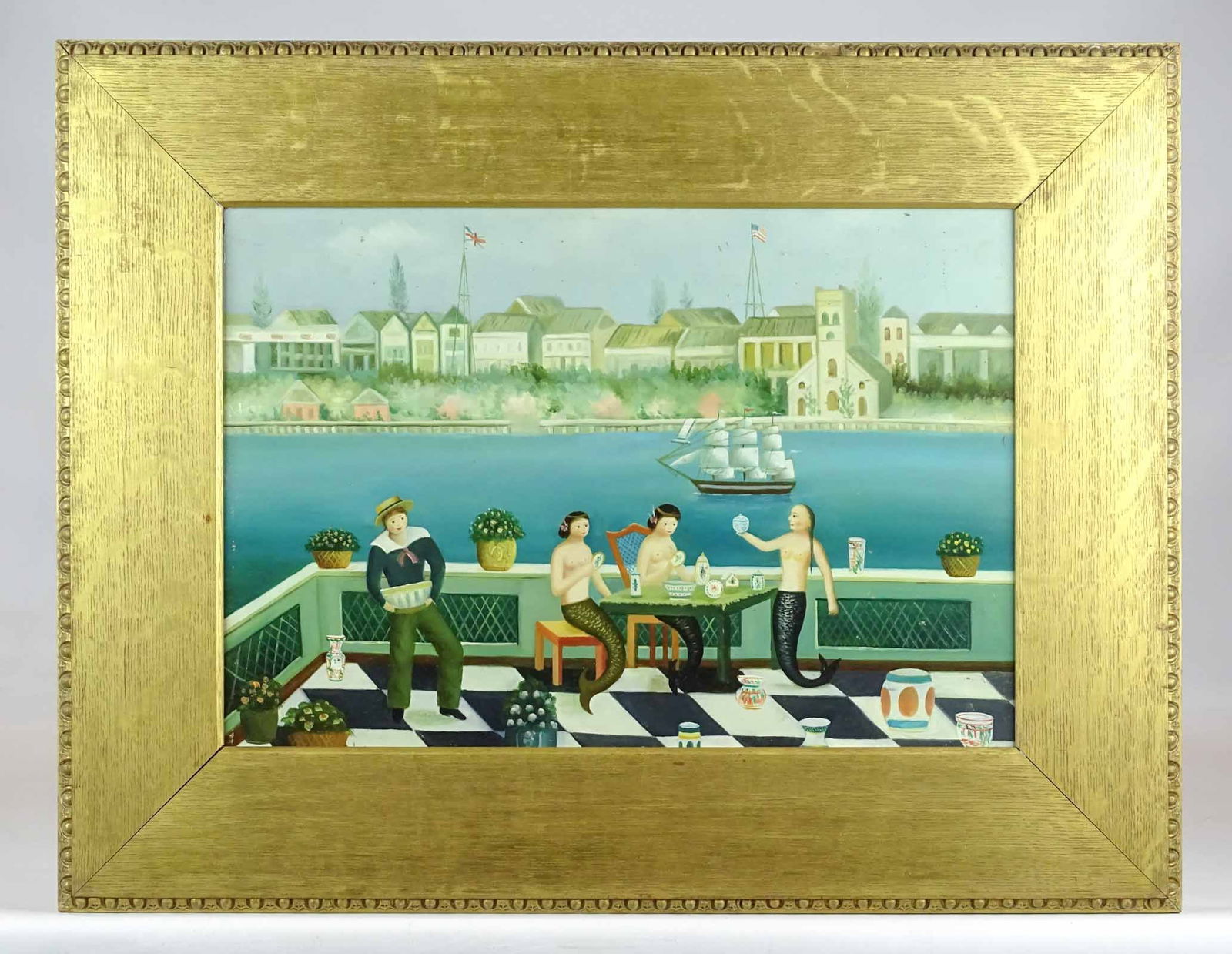 Painting: Copy Of A Ralph Cahoon Auction