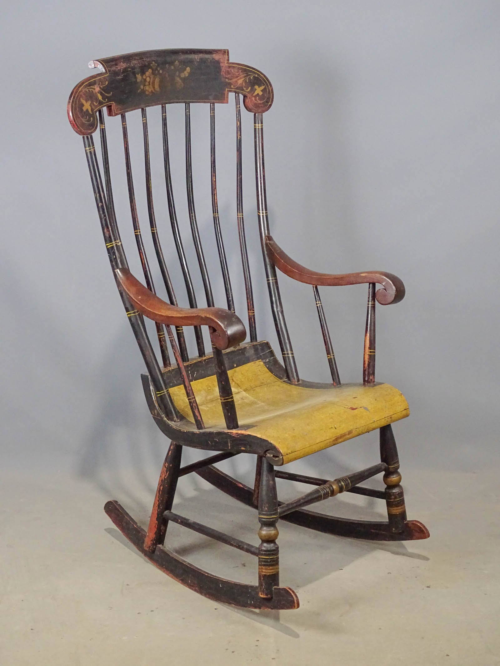 19th C. Boston Rocking Chair Auction
