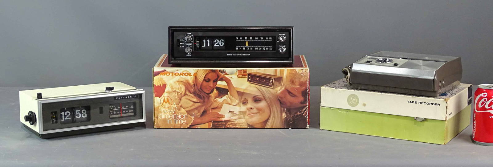 Vintage Alarm Clocks And Tape Recorder Auction