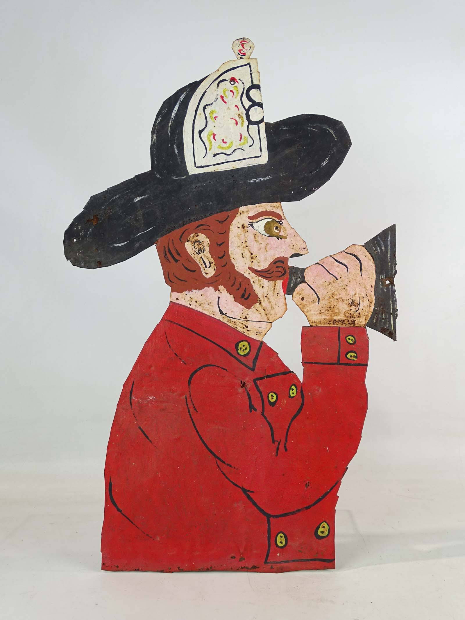 Sheet Metal Fireman Trade Sign Auction