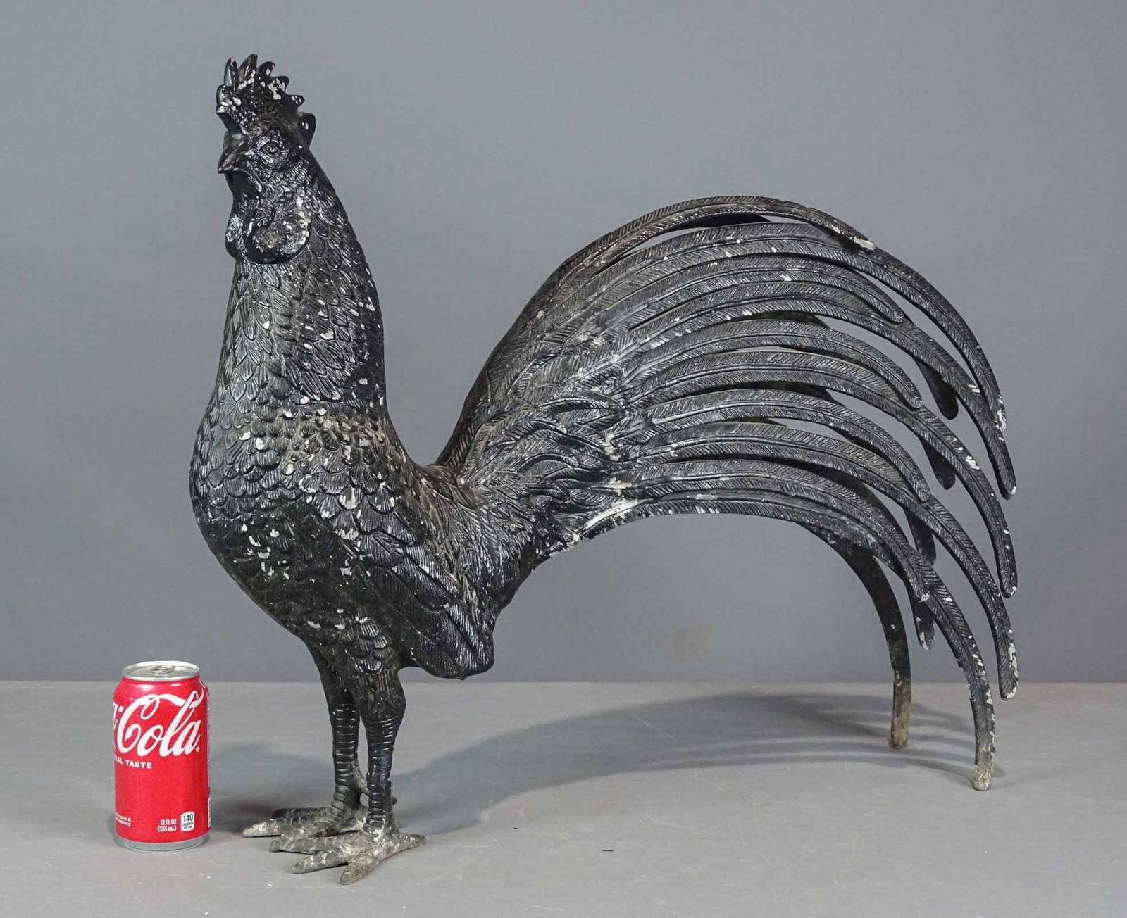 Cast Metal Rooster Auction