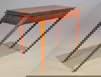 Federal Mahogany Card Table Auction