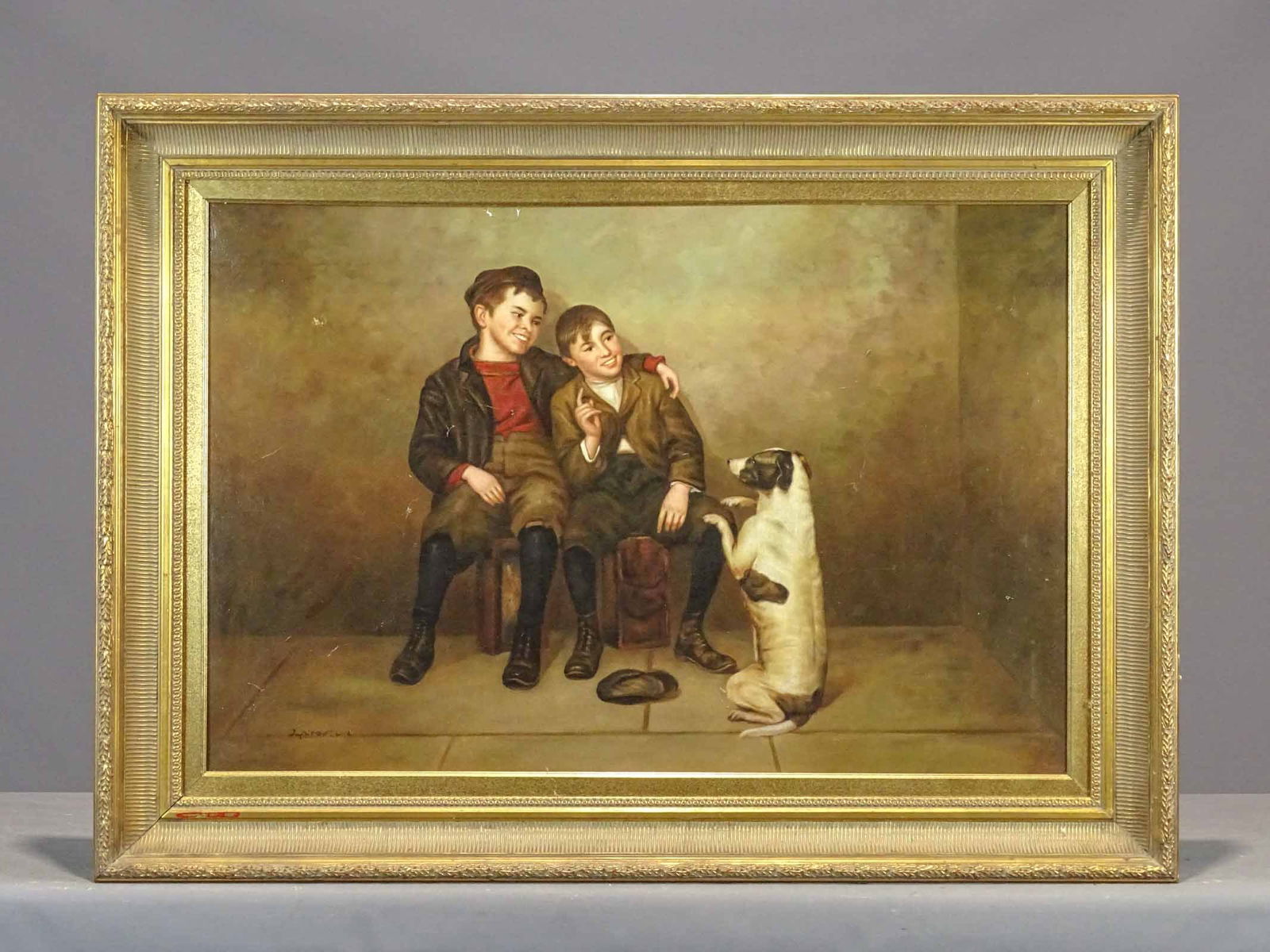 Painting: Style Of John George Brown Auction
