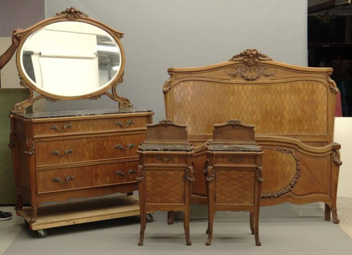 Marble Top Bedroom Set