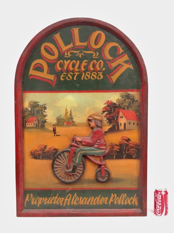 Pollock Cycle Co. Sign