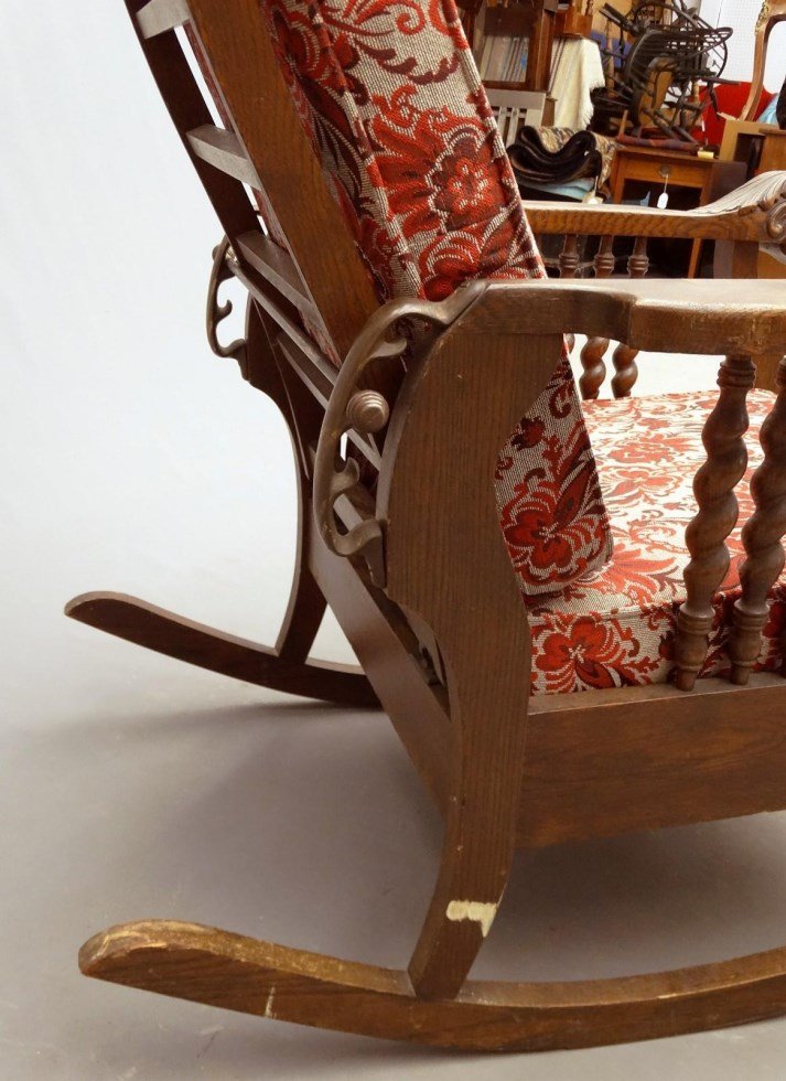 Victorian Morris Rocking Chair - Jul 25, 2015 | Copake Auction Inc. in NY