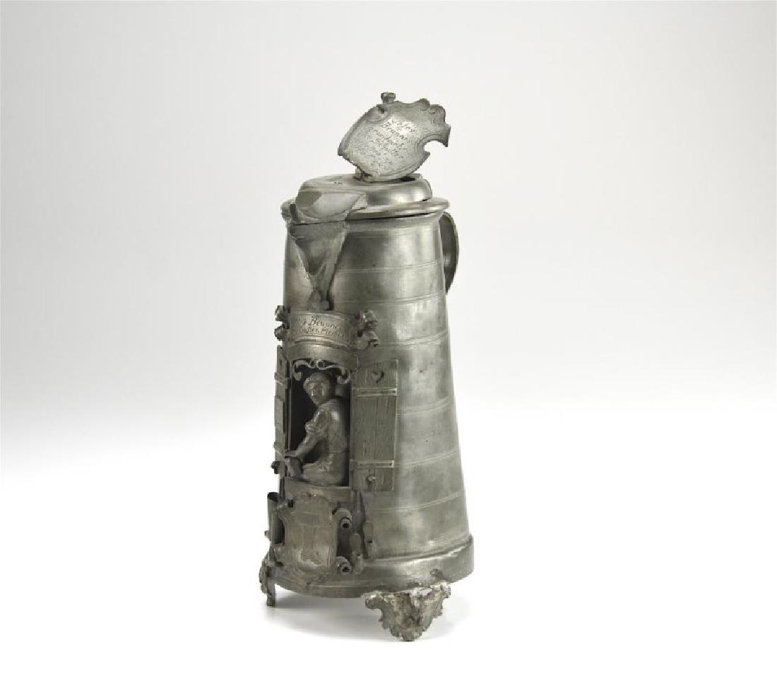 18th C German pewter guild flagon - Aug 22, 2017 | A.H. Wilkens ...